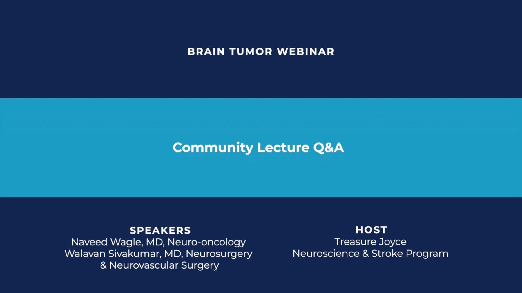 Health and Wellness Webinars - Pacific Neuroscience Institute